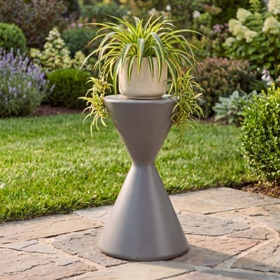 Christopher Knight Home Odette Modern Lightweight Concrete Patio Tall ...