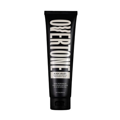 Overtone Hair Care Semi-permanent Color Depositing Mask - Black Velvet ...