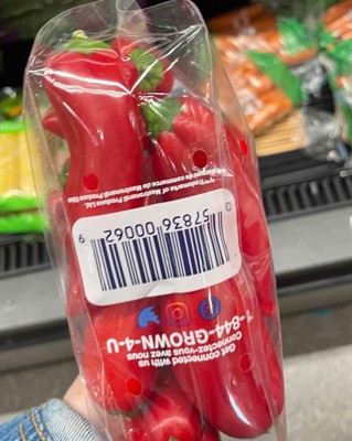 Sunset Lollipeppers Mini-peppers - 1lb : Target