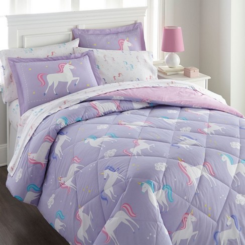 Wildkin Kids Unicorn 7 Pc Cotton Bed In A Bag - Full : Target