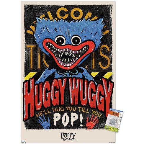 Trends International Poppy Playtime - Huggy Wuggy Unframed Wall Poster ...