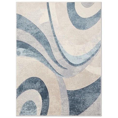 Home Dynamix Slade Contemporary Abstract Area Rug, Blue/grey, 6'7"x9'10 ...