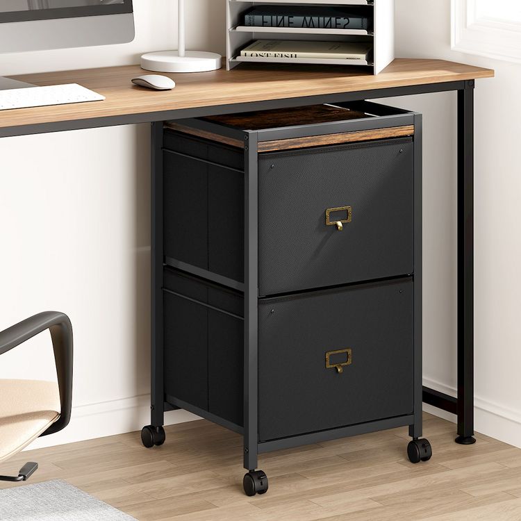 Garvee 2 Drawer File Cabinet, Mobile Filing Cabinet for Home Office ...