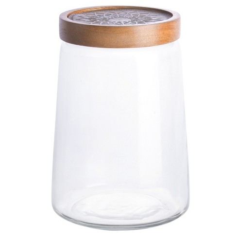Cravings By Chrissy Teigen 5.75 Inch Glass Canister With Wood Lid : Target