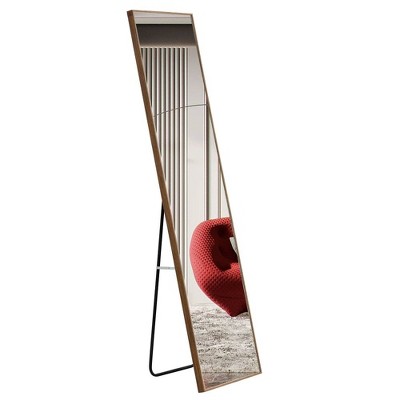 Alexoun 65 X 23 Inch Solid Wood Frame Floor Mounted Full-length Mirror ...