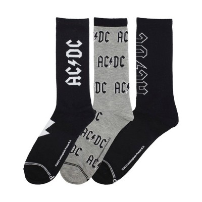 Ac/dc Men's Crew Socks - 3 Pack : Target