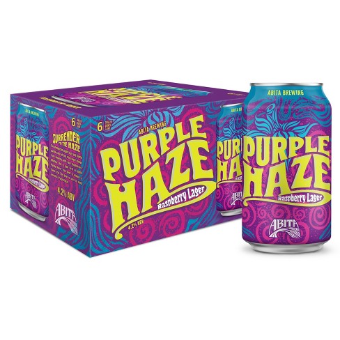 Abita Purple Haze Raspberry Lager Beer - 6pk/12 Fl Oz Cans : Target