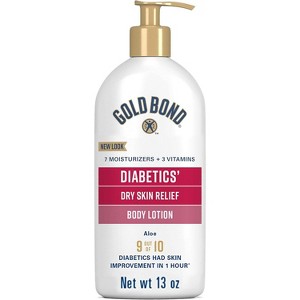 Gold Bond Diabetics Dry Skin Relief Body Lotion with Aloe for Sensitive ...