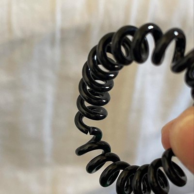 Kitsch Spiral Hair Ties 8 Pack - Black : Target