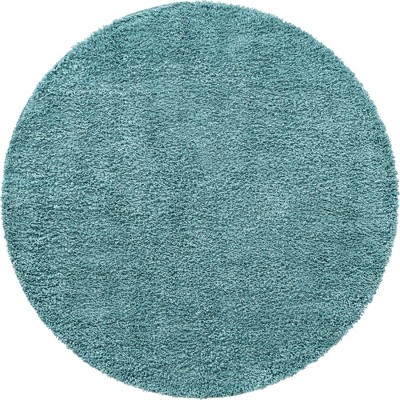 Unique Loom 10' 0 X 10' 0 Davos Shag Aqua Area Rug : Target