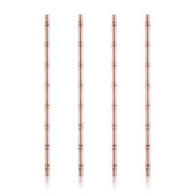 Viski Copper Metal Straws, 8 Inch Copper Straws Reusable Straws For ...