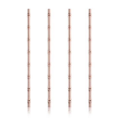 Viski Stainless Cocktail Straws - Reusable Copper Straws - Eco-friendly ...