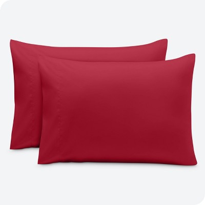 Microfiber Queen - Envelope - 20 X 30 Red Pillowcase Set By Bare Home ...