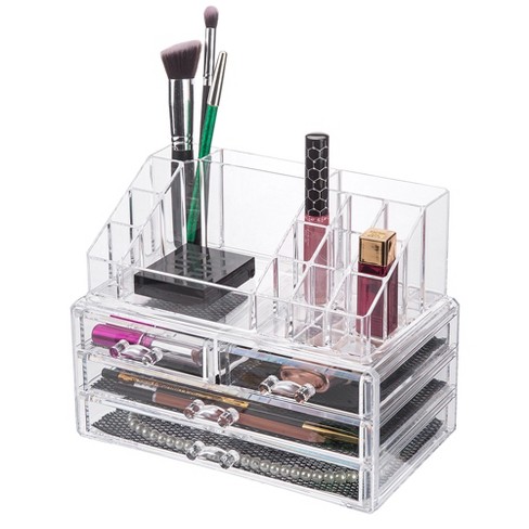 Ondisplay 4 Drawer Tiered Acrylic Cosmetic/jewelry Organizer : Target