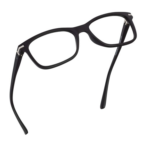 Readerest 0 Magnification Blue Light Blocking Reading Glasses, Black ...