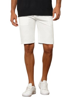 Lars Amadeus Men's Summer Slim Fit Flat Front Formal Chino Shorts : Target
