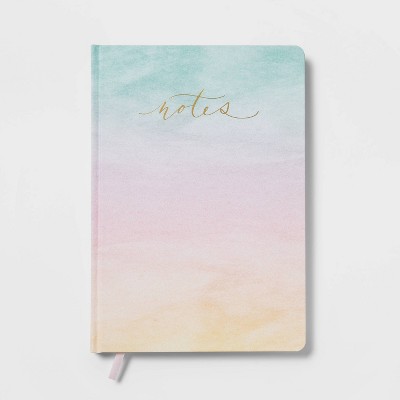 192 Sheet College Ruled Journal 7"x10" Spiral Stripe - Threshold™ : Target