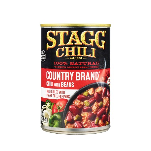 Stagg Chili Country Brand Chili With Beans - 15oz : Target