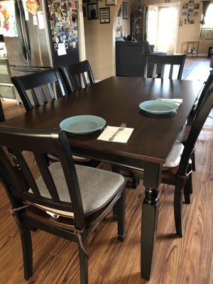 Owingsville Rectangular Dining Room Table Wood/black/brown - Signature ...