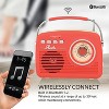 Supersonic® Retro Portable AM/FM Radio with Bluetooth®, SC-1201 in Red ...