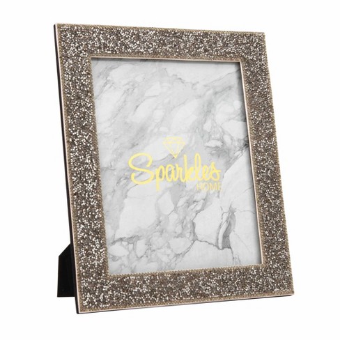 Sparkles Home 8"x10" Luminous Table Picture Frame Charcoal: Rhinestone ...