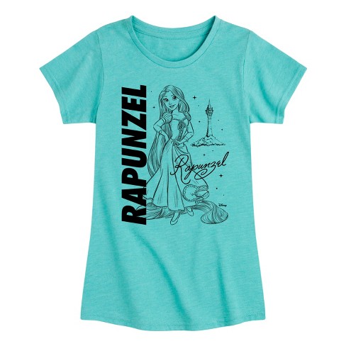 Disney Princess Rapunzel Sleeping Beauty Fitted Short Sleeve Graphic T ...