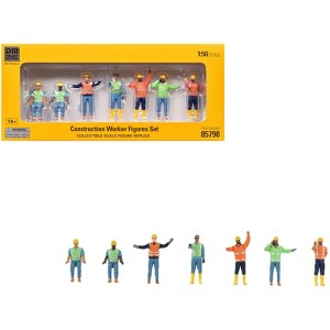 "Construction Workers" 7 Piece Figure Set for 1/50 Models by Diecast ...