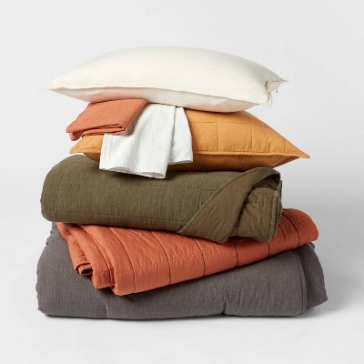Space Dyed Cotton Linen Bedding Collection - Threshold™ : Target