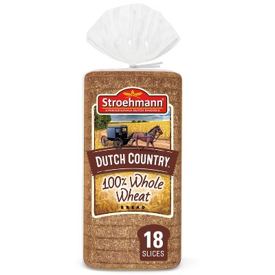 Stroehmann Dutch Country 100% Whole Wheat Bread - 24 Oz : Target