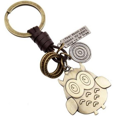 Fashion Bronze Owl Pendant Metal Key Chain : Target