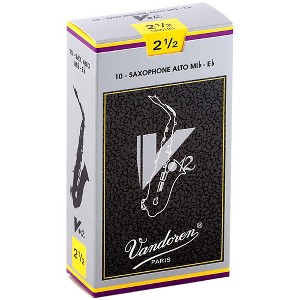 Vandoren V12 Alto Saxophone Reeds Strength 2.5, Box Of 10 : Target