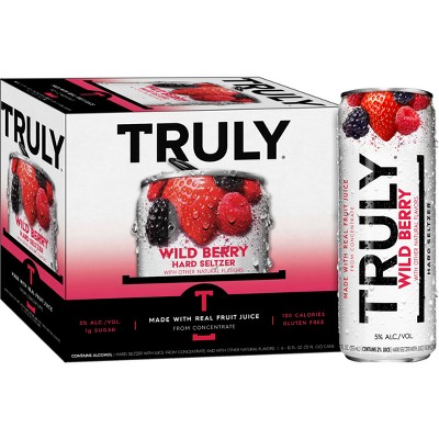 Truly Wild Berry Hard Seltzer - 6pk/12 Fl Oz Slim Cans : Target