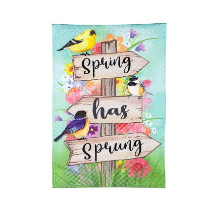 Spring Sign Burlap Garden Flag : Target