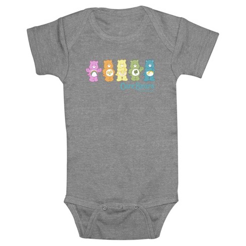 Infant's Care Bears Main Colorful Line Up Onesie : Target