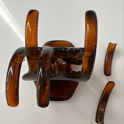 Scünci No-slip Grip Claw Clips - Tortoise/black - All Hair - 4pk : Target