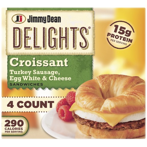 Jimmy Dean Delights Turkey Sausage, Egg Whites, & Cheese Frozen ...