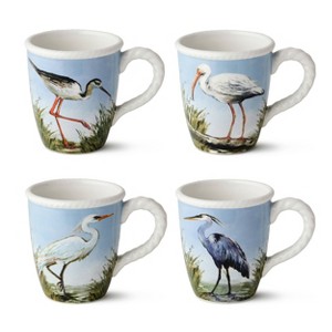 Certified International Coastal Birds Set of 4 Assorted Mugs : Target