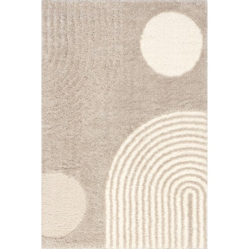 Nuloom Gloria Abstract Shag Indoor Area Rug, 7' 10" X 10', Light Brown ...