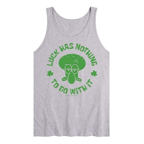 Men's - Spongebob Squarepants - Squidward Luck Graphic Tank Top : Target
