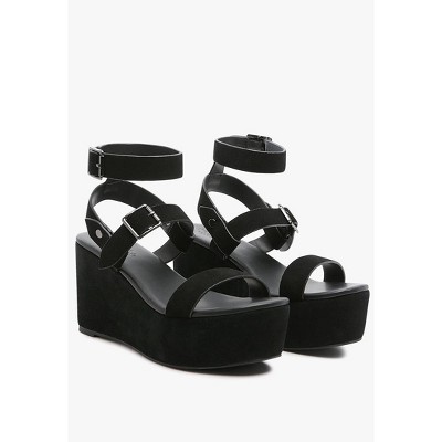 Dolph Stack Block Heeled Sandal In Black : Target