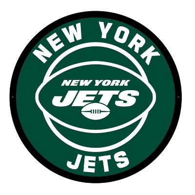 Evergreen Ultra-thin Edgelight Led Wall Decor, Round, New York Jets- 23 ...