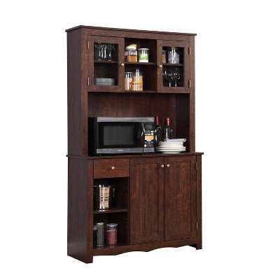 Home Source China Cabinet Mahogany: Farmhouse Style Kitchen Pantry With ...