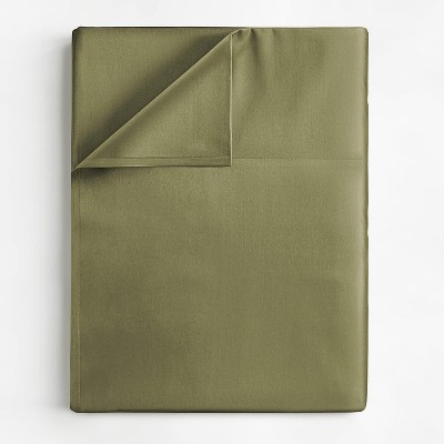 Cgk Linens Single Flat Sheet/top Sheet Microfiber In Sage Green, Size ...