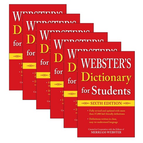 Merriam-webster Webster's Dictionary For Students, Sixth Edition, Pack ...