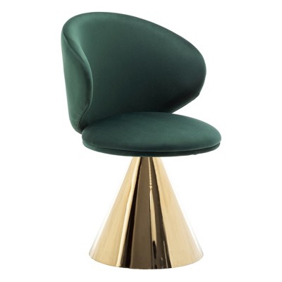 Homlux Yellow Swivel Accent Chair Modern Barrel Chair With Metal Cone ...