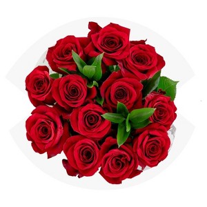 Dozen Fresh Cut Vibrant Roses : Target