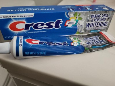 Crest Cavity & Tartar Protection Toothpaste, Baking Soda & Peroxide - 5 ...