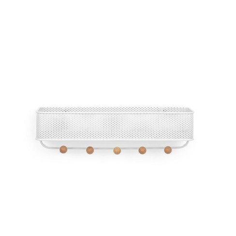 Umbra Estique Organizer Hook White : Matte Steel Wall Mount, 5 Hooks ...