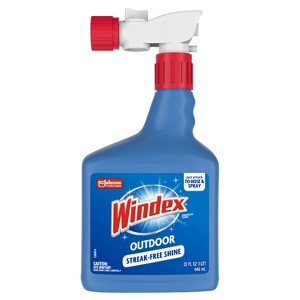 Windex Liquid Outdoor Window and Glass Cleaner Spray - 32 fl oz: Fresh ...