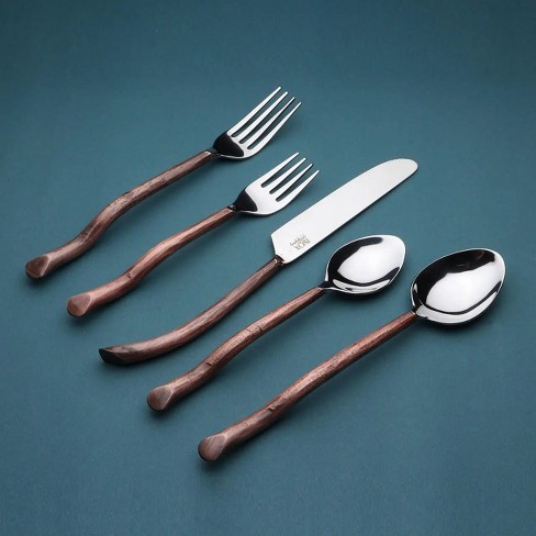 Twig Antique Copper Flatware, 20 Pc. Place Setting : Target